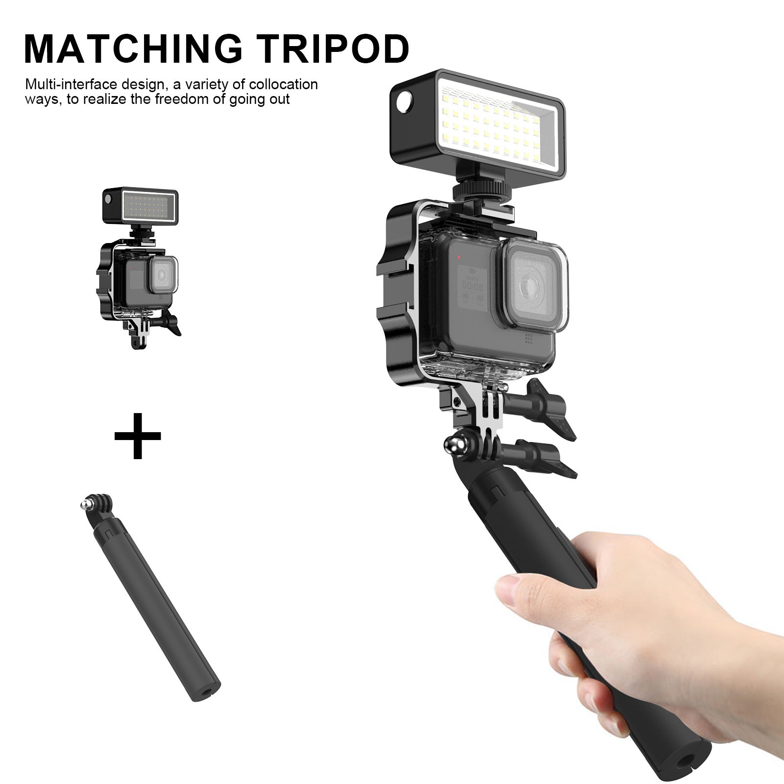 Cold Shoe Extension Frame Mount for Action Camera – HSUSHOP