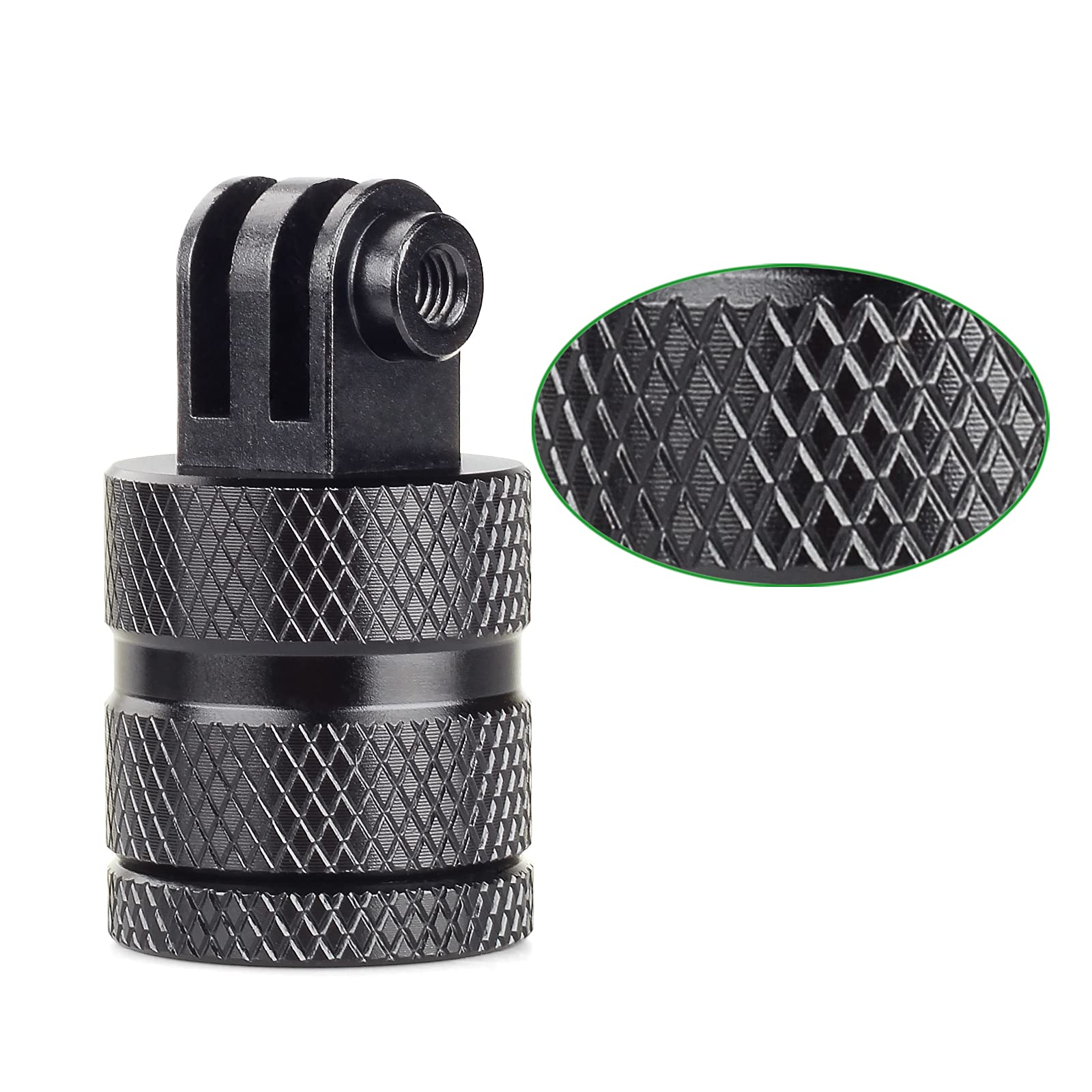 HSU Aluminum 360 Degree Rotation Tripod Adapter for GoPro & Action Cam ...