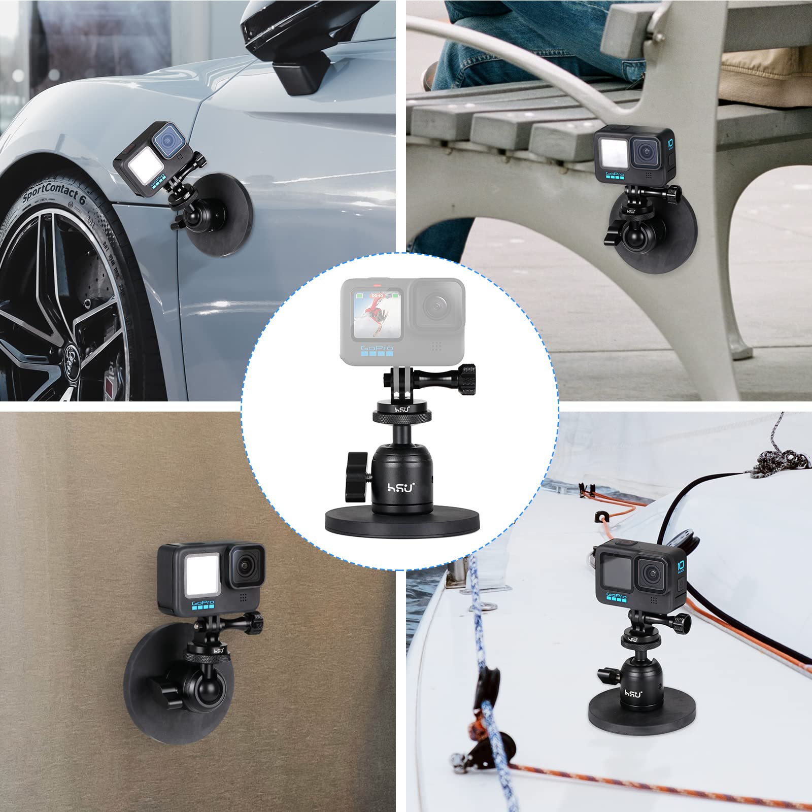 HSU Magnetic Camera Mount for GoPro/Insta360/ DJI Osmo Action – HSUSHOP